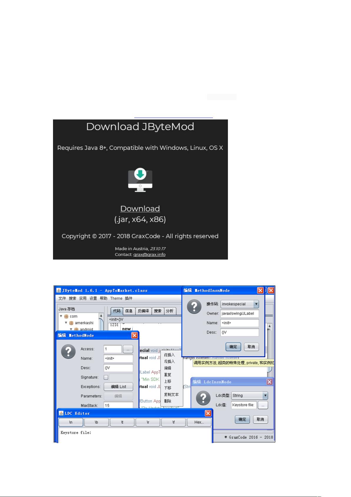 JByteMod-1.6.1(java字节码编辑器)简介及下载_jbytemod资源-CSDN下载