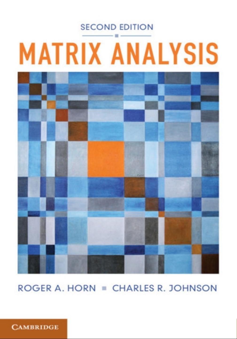 Matrix Analysis，Johnson - CSDN文库
