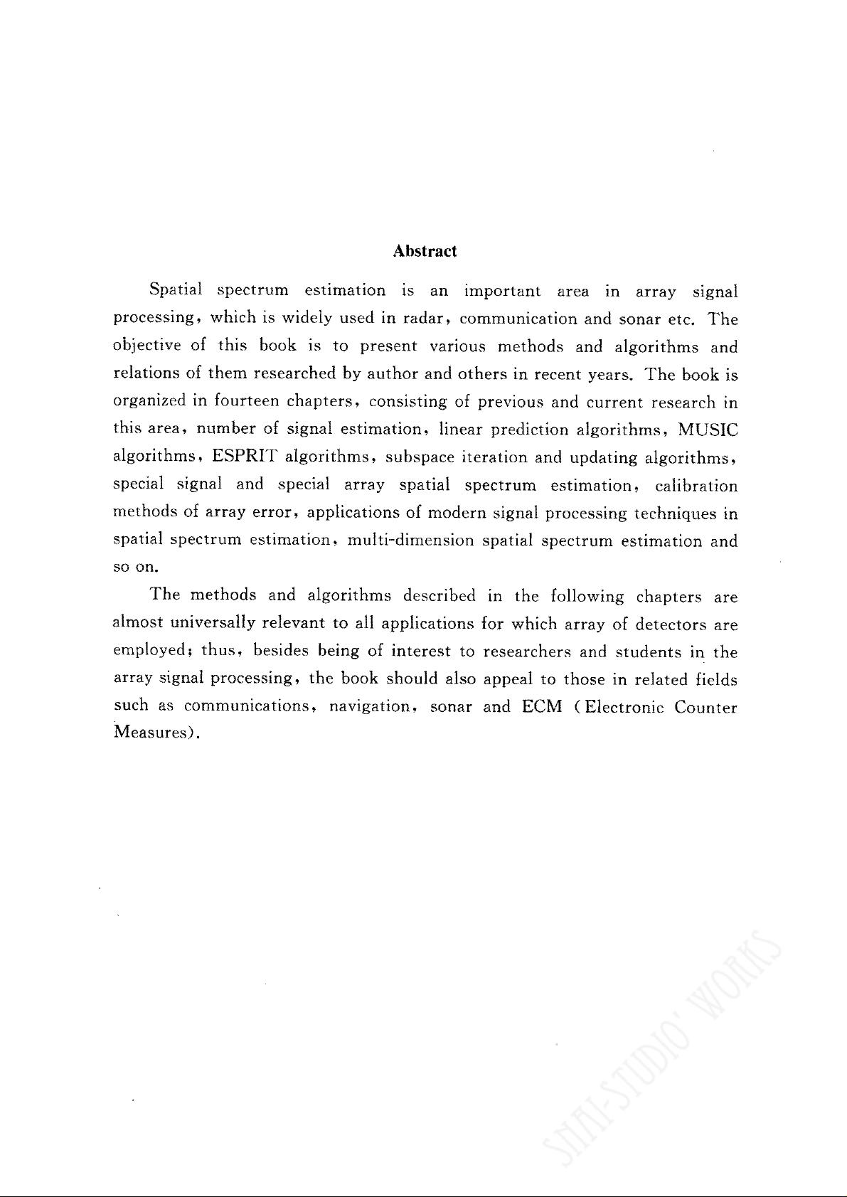 空间谱估计理论与算法清华大学王永良等著空间谱估计理论与算法空间谱估计理论与算法matlab包资源 Csdn文库 资源 Csdn文库 7282