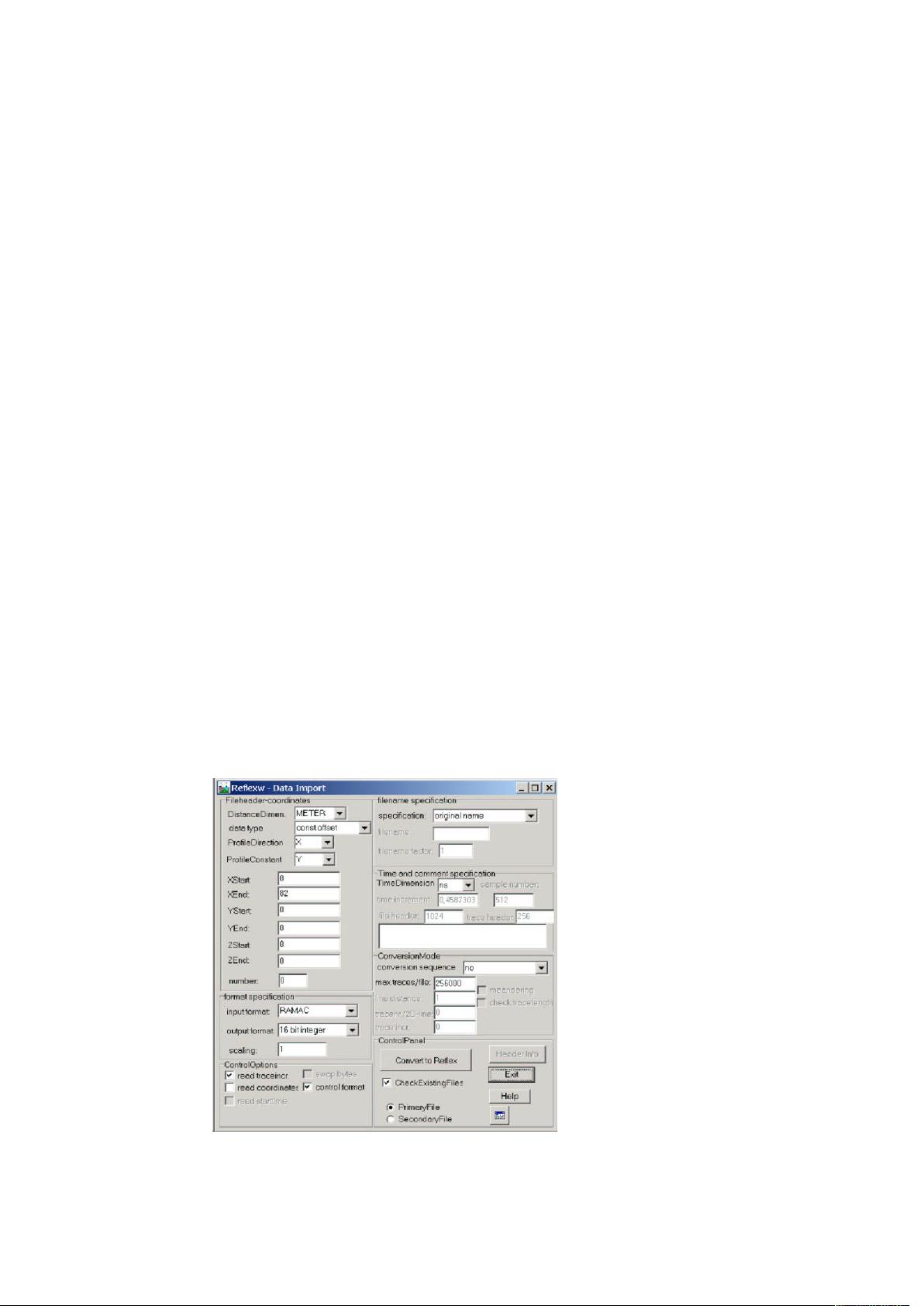 雷达软件REFLEXW说明_reflexw打开iprb文件资源-CSDN下载