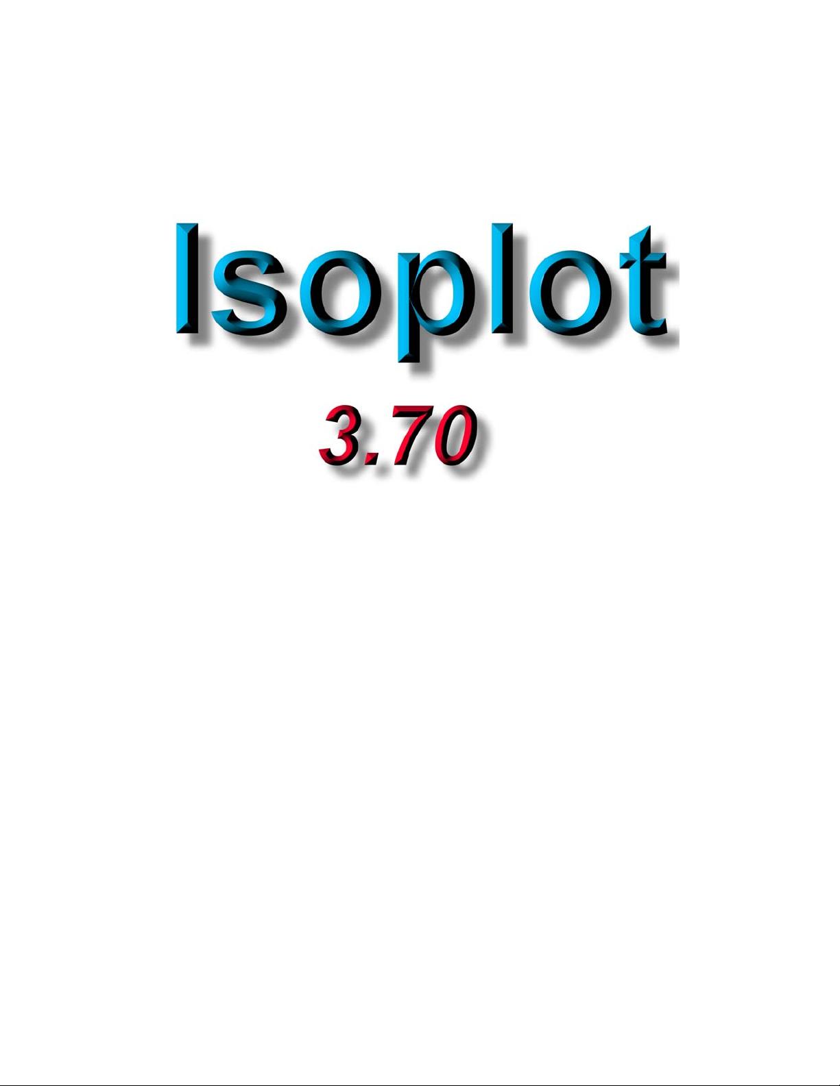 isoplot4.0+视频教程+图文简易教程+说明书.rar_isoplot4.15资源-CSDN下载