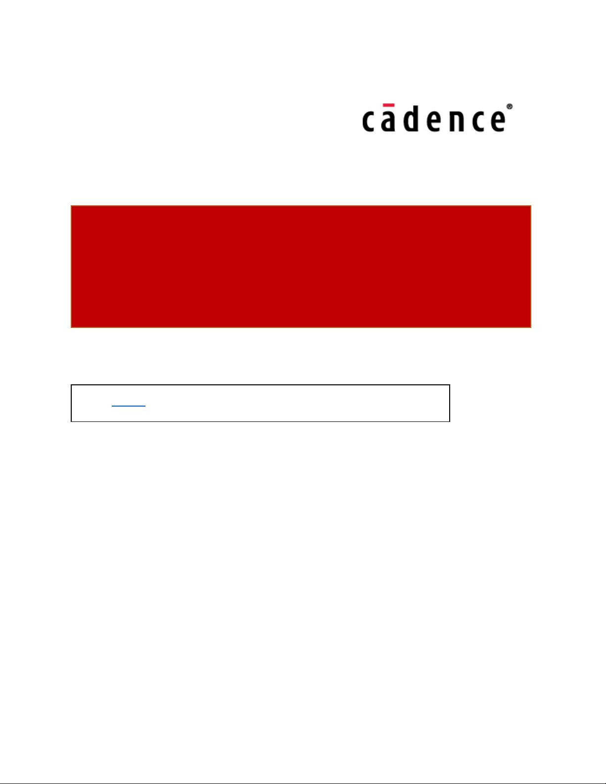 Cadence Genus基础实验室教程：启动与操作指南 - CSDN文库