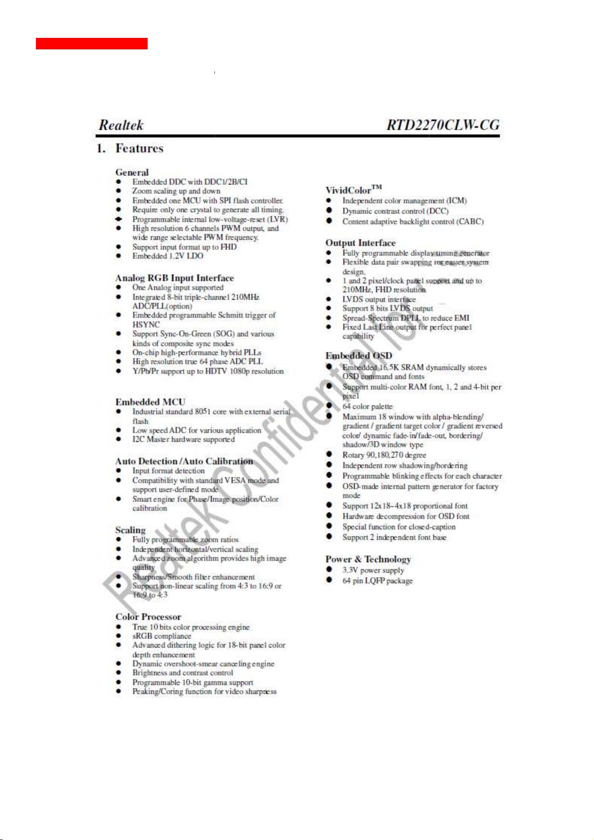 Realtek瑞昱显示器芯片方案.pdf_rtd2513a手册资源-CSDN下载