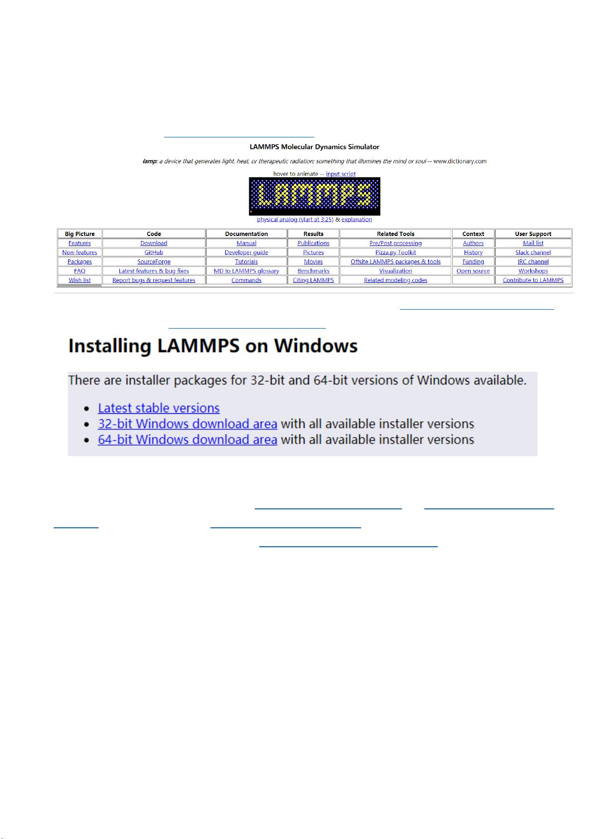 LAMMPS安装指南与运行教程（Windows） - CSDN文库