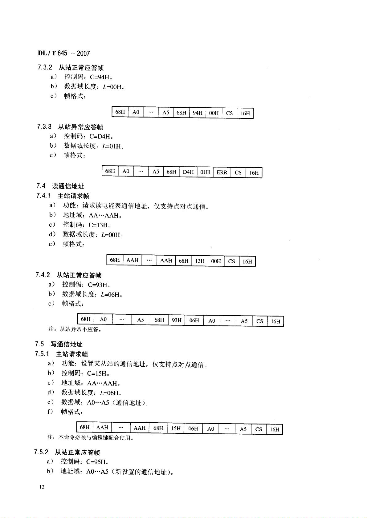 DL/T 645-2007：多功能电能表通信协议详解 - CSDN文库