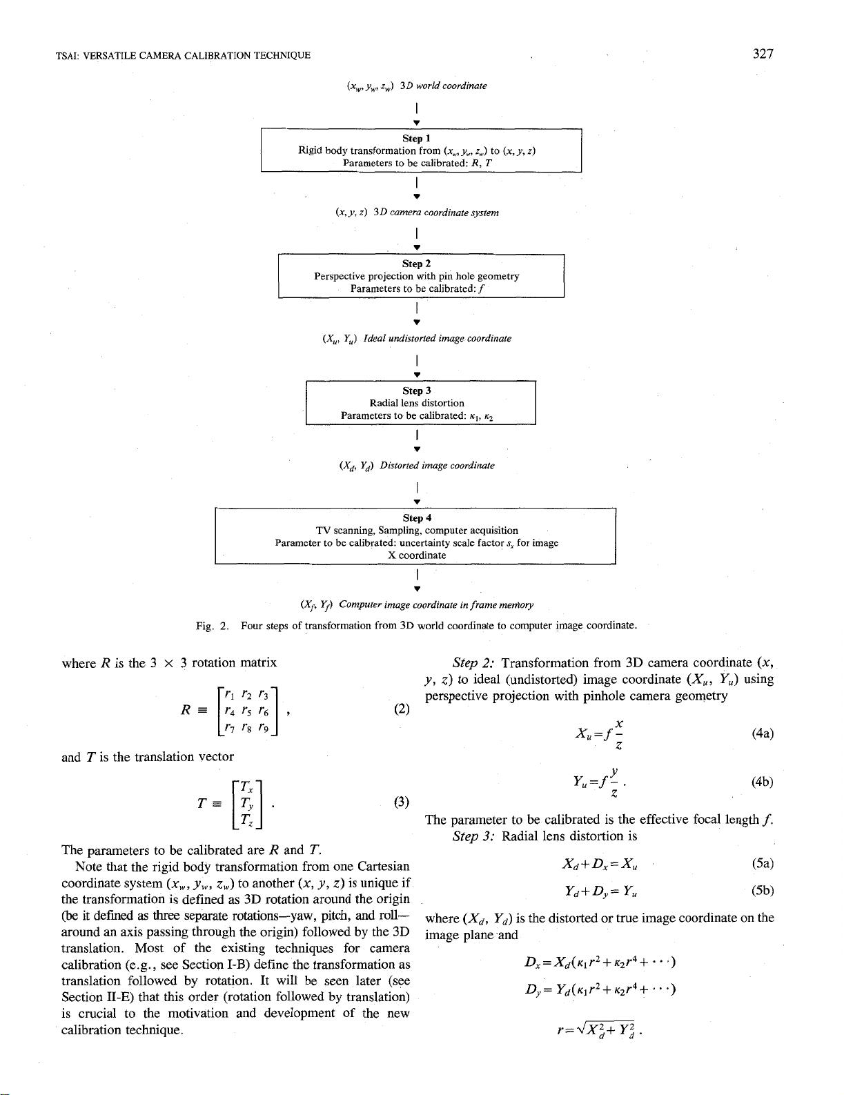 基于径向约束的相机标定方法：1987年Tsai的两步技术 - CSDN文库