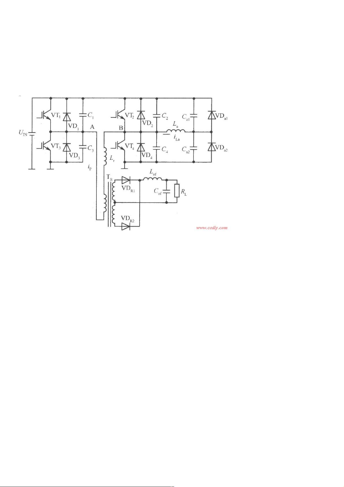 PWM DC/DC全桥变换器主电路原理图 - CSDN文库
