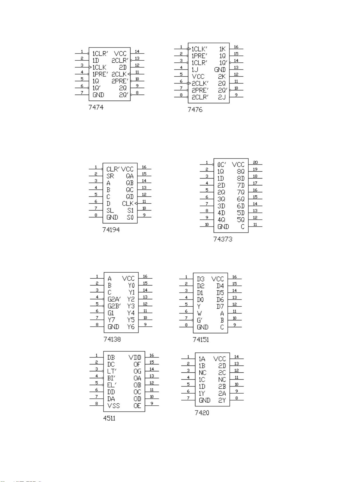 74系列芯片全面引脚图详解及功能汇总 - CSDN文库