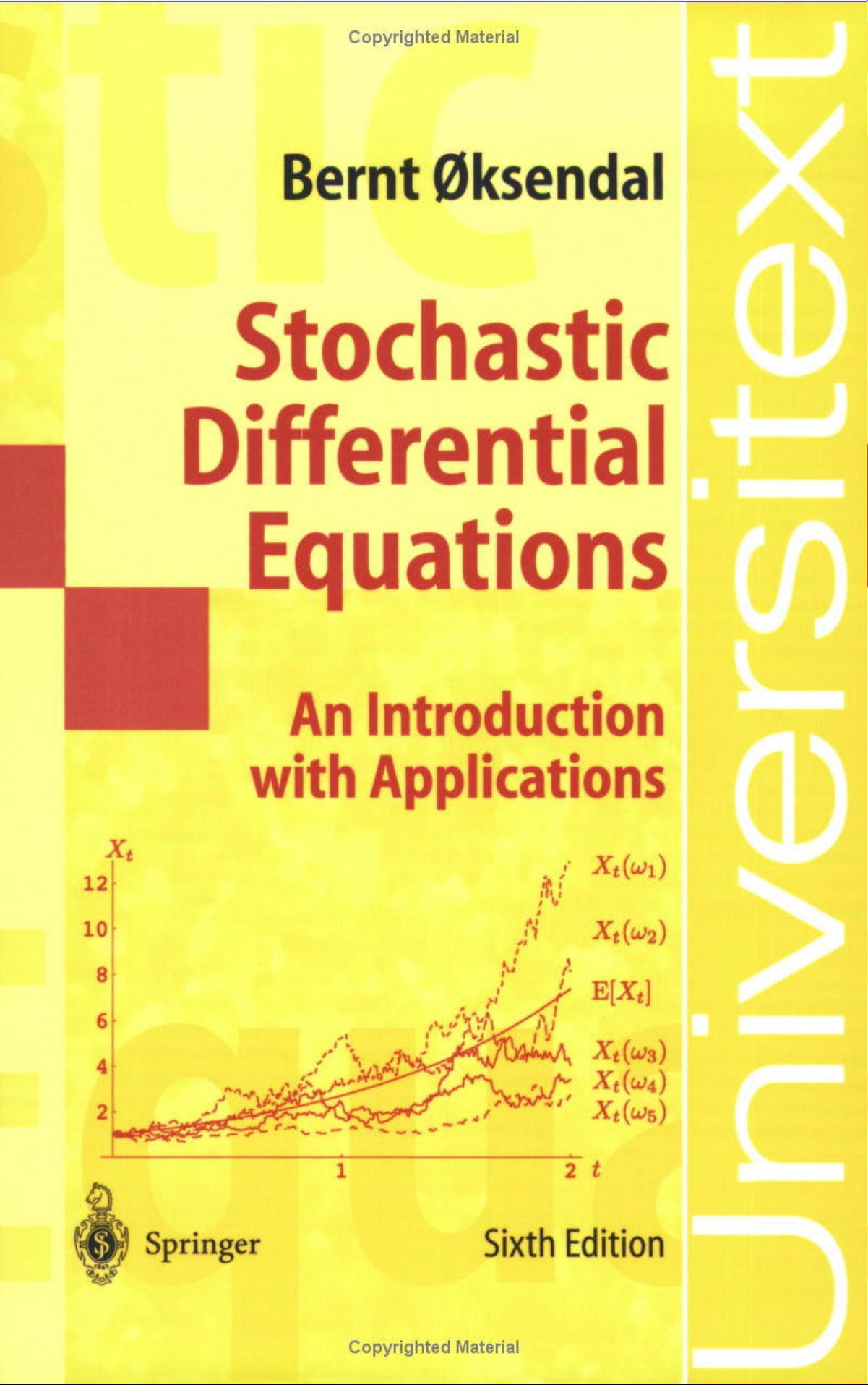 Stochastic Differential Equations 6th ed - B. Oksendal - CSDN文库