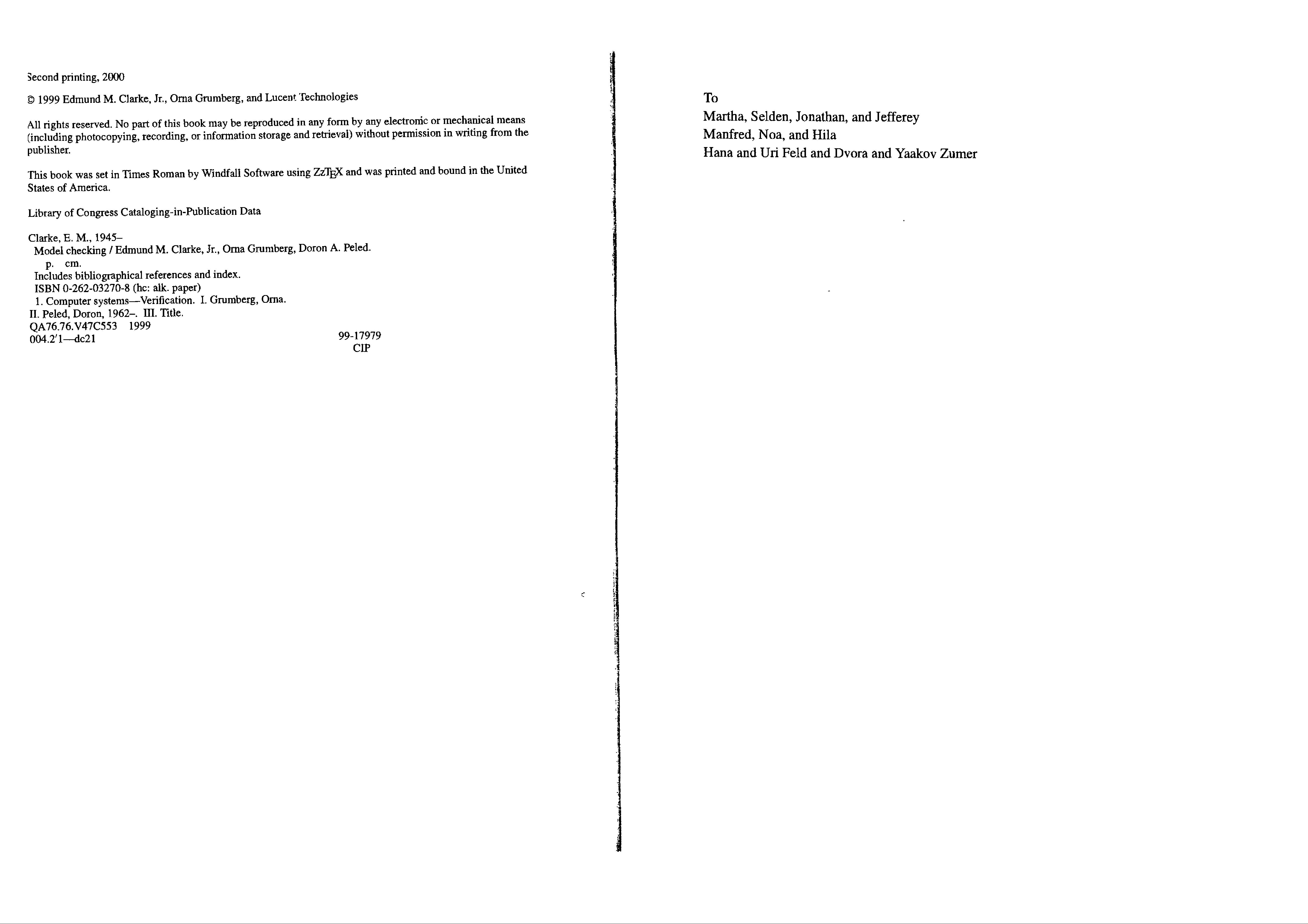 Model Checking 模型检查 Edmund M. Clarke 经典书籍 - CSDN文库