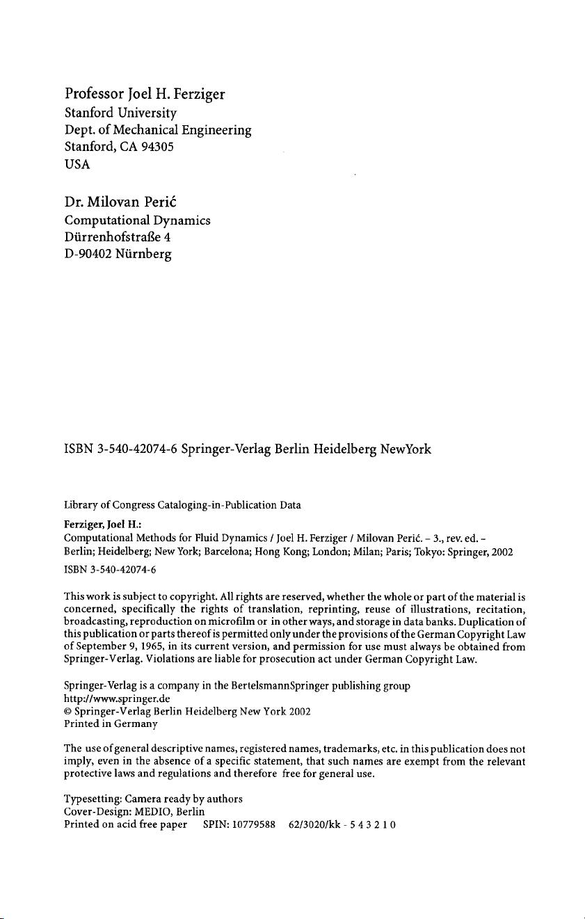 Computational Methods for Fluid Dynamics - CSDN文库