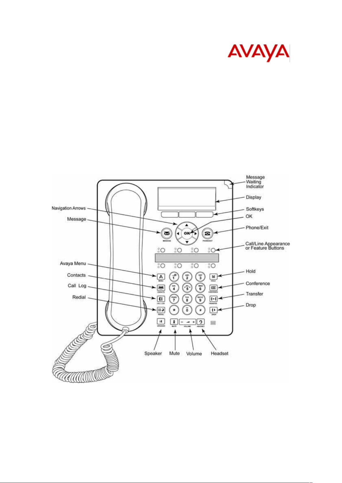 Avaya 1608-I IP电话详细操作指南：接听、转接与会议功能详解 - CSDN文库