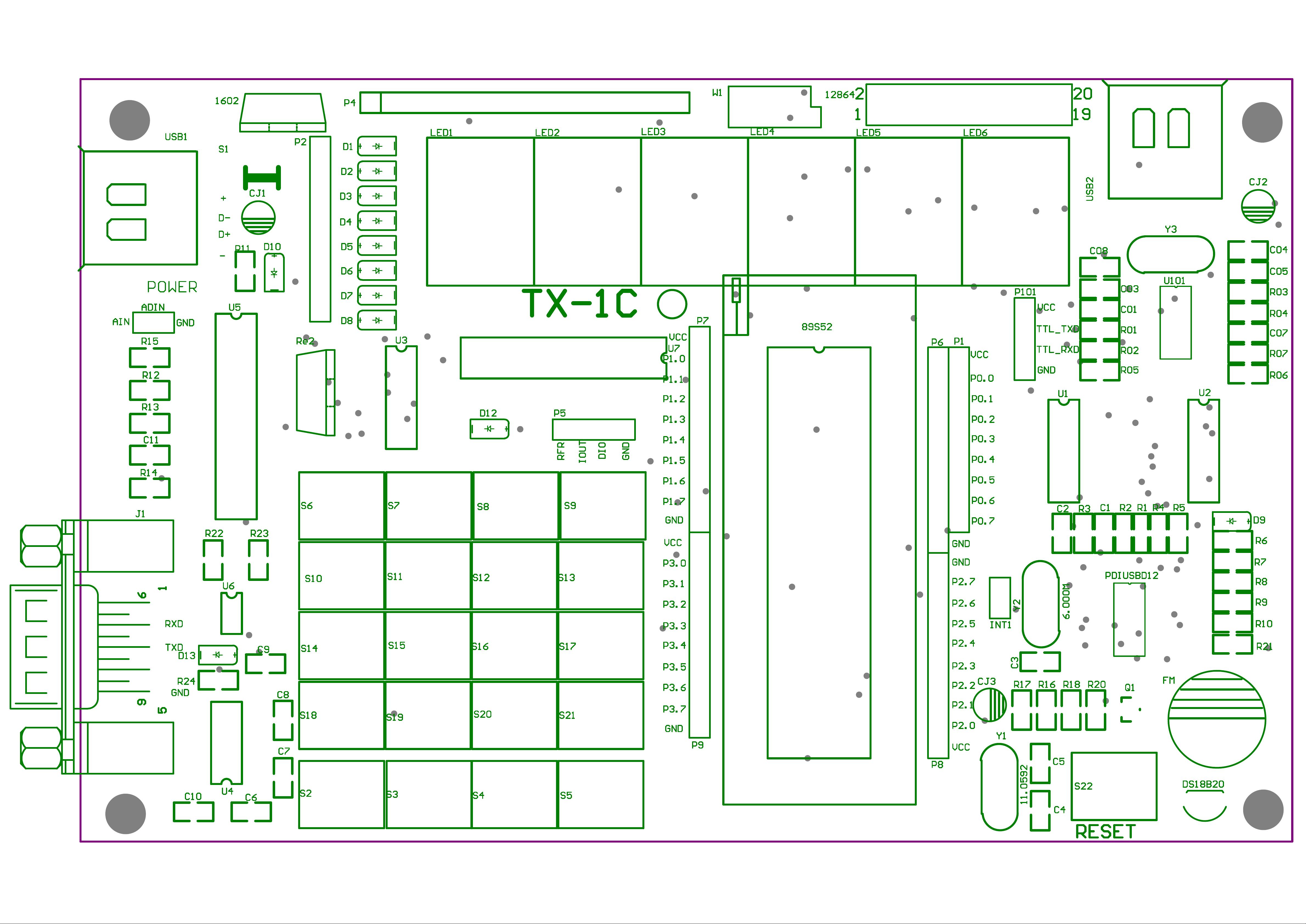 天祥电子TX-1C单片机开发板详解：基础入门与电路图解析 - CSDN文库