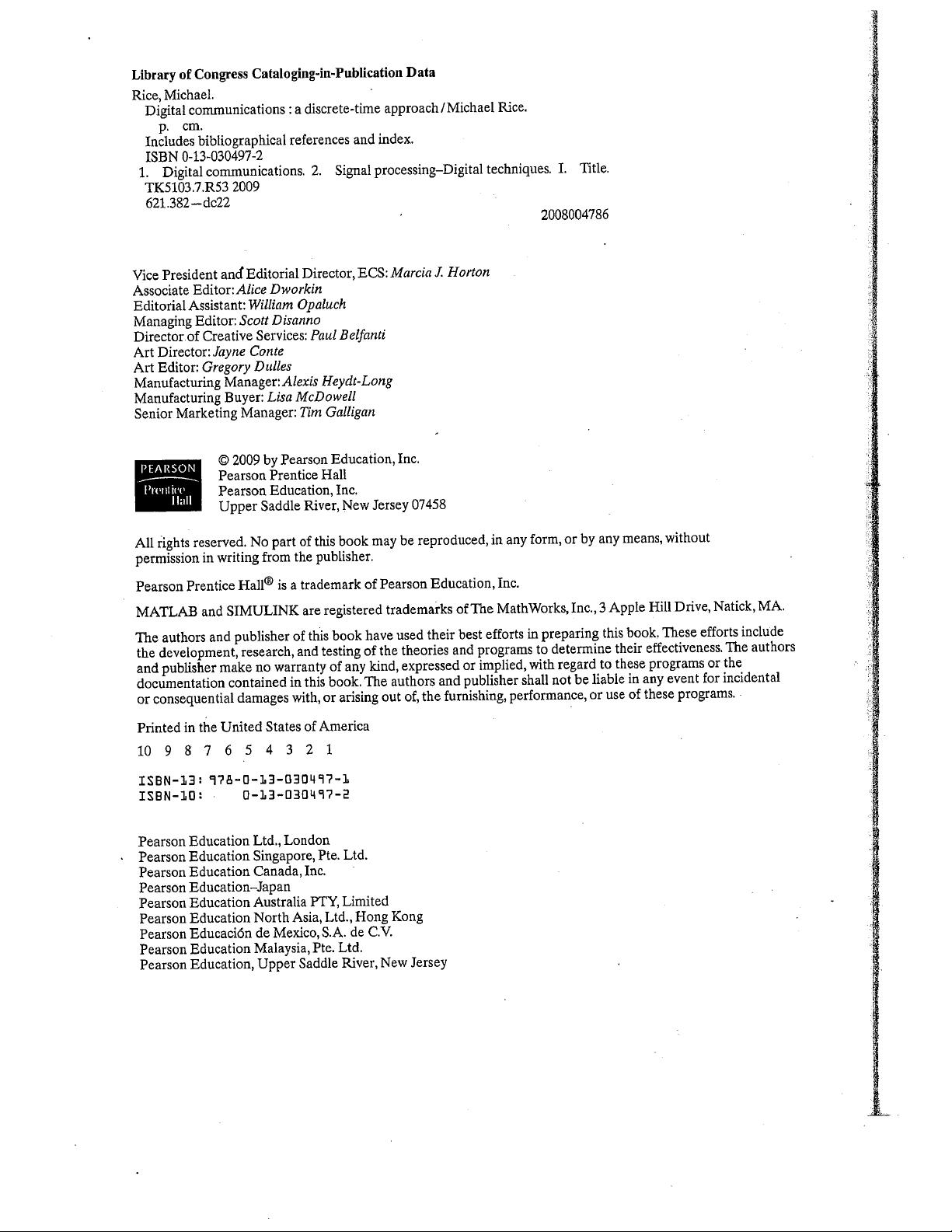 Digital_Communications_A_Discrete_Time_Approach资源-CSDN下载