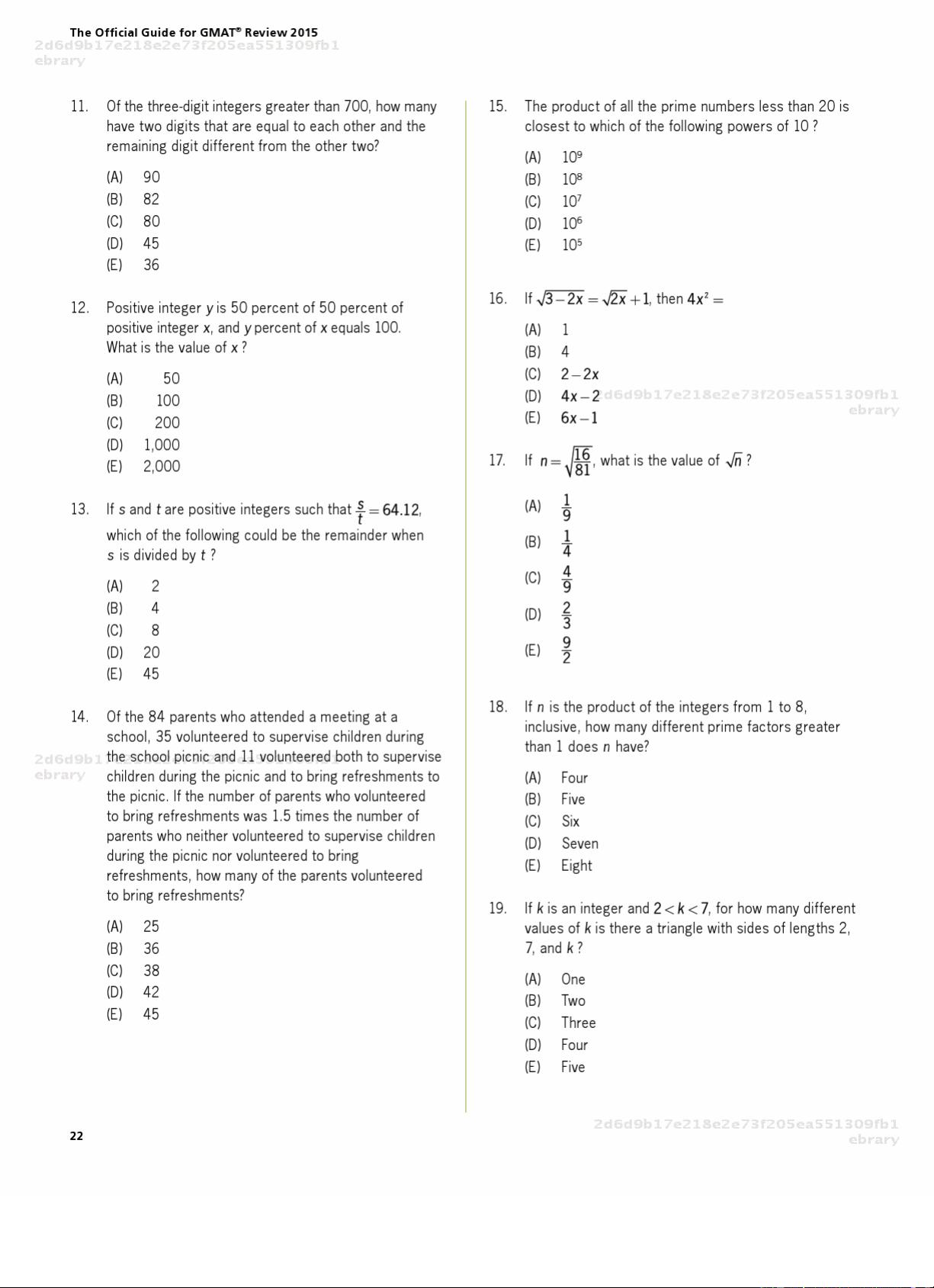 2015 Gmat OG - CSDN文库