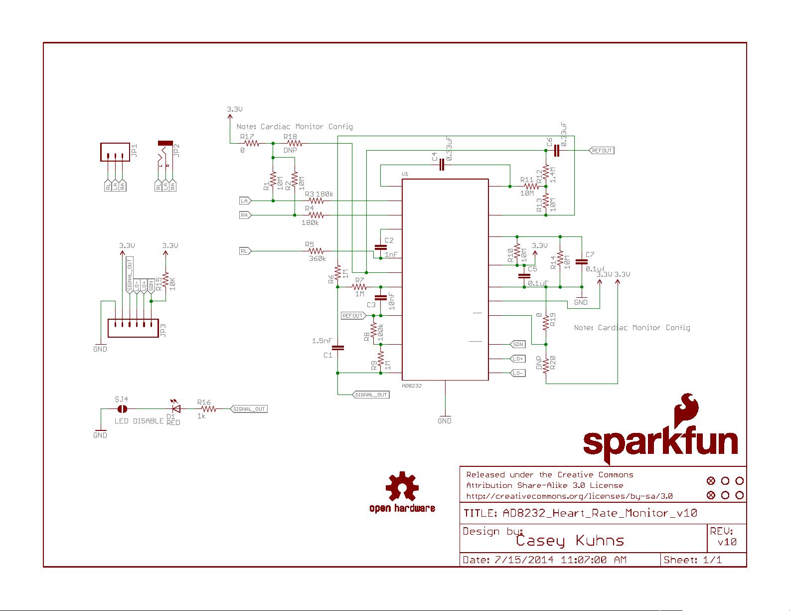AD8232心率监测传感器原理图和PCB源文件.zip_AD8232心电采集_ad8232原理图_原理图pcb_心电监测_监测_ad8232 ...