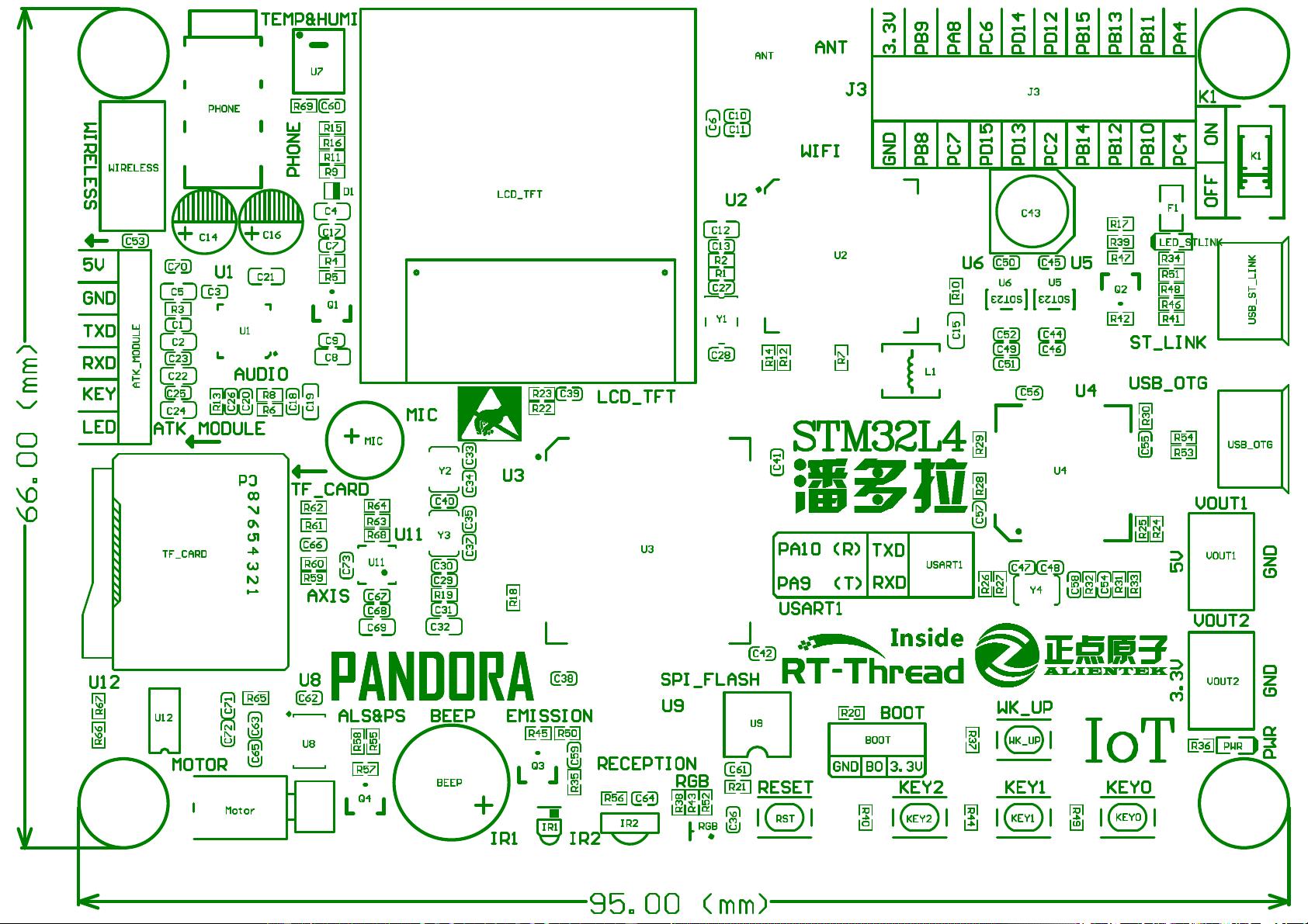【免费】Pandora_STM32L4_Board_V2.4_元器件位置1资源-CSDN文库 资源-CSDN文库