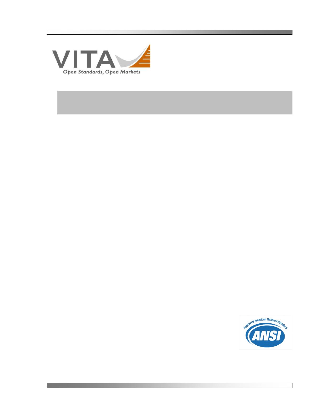 VITA40-49等标准：XMC标准-VITA42、VPX标准-VITA46。见介绍。_vita标准,vita46标准资源-CSDN下载