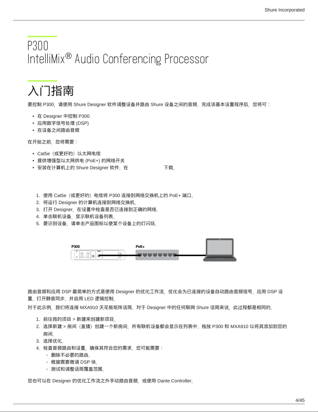Shure舒尔P300使用说明书.pdf资源-CSDN下载