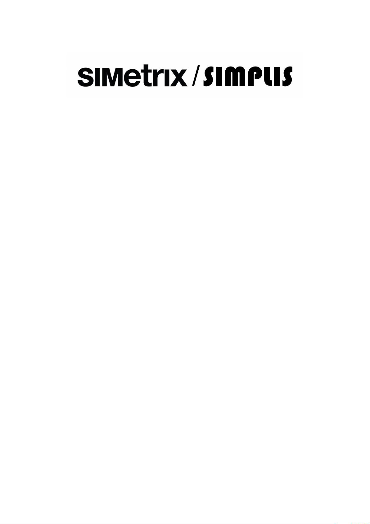 simetrix用户手册最新版本2023_simetrix教程资源-CSDN下载