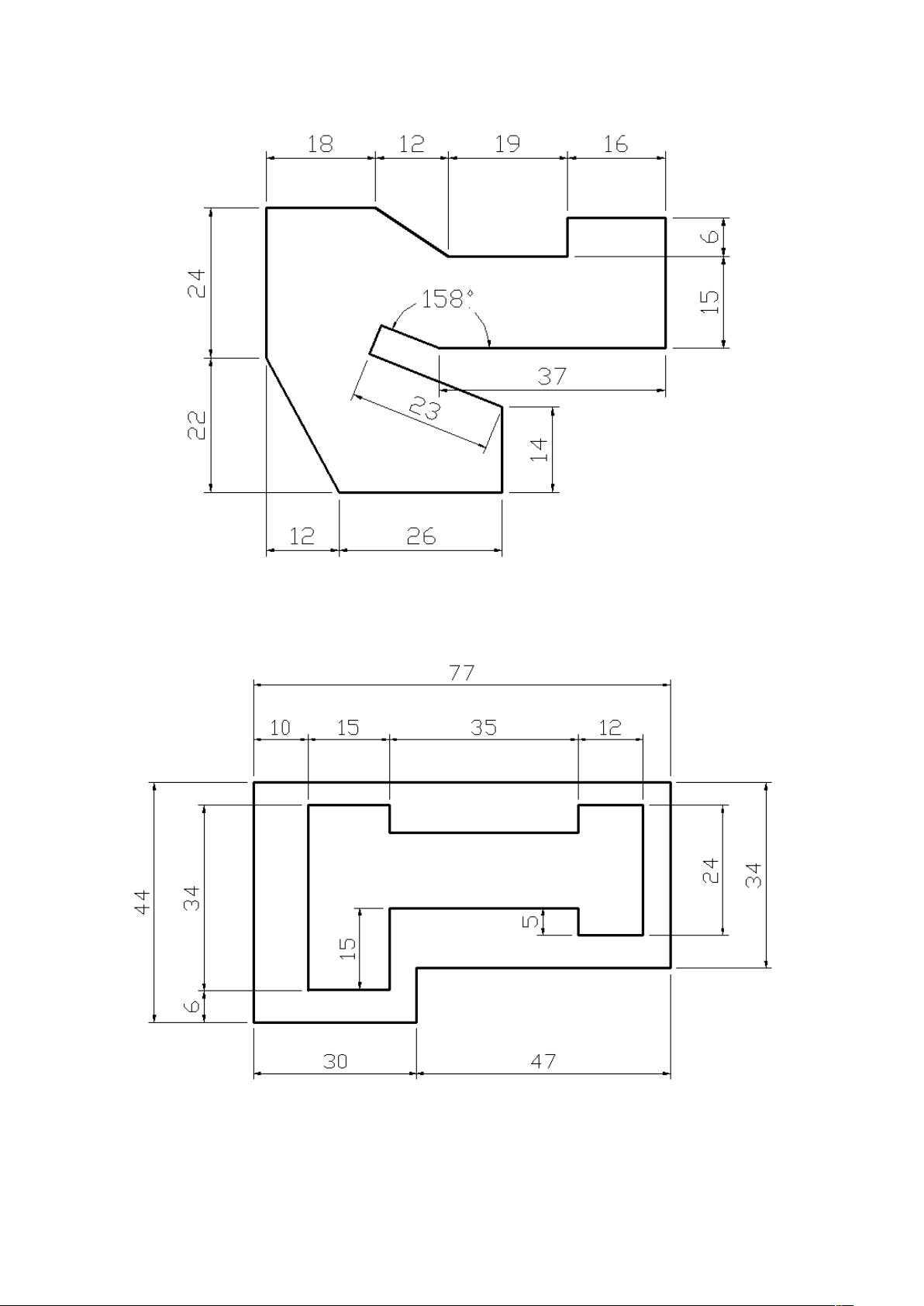 最好用的CAD绘图练习题 - CSDN文库